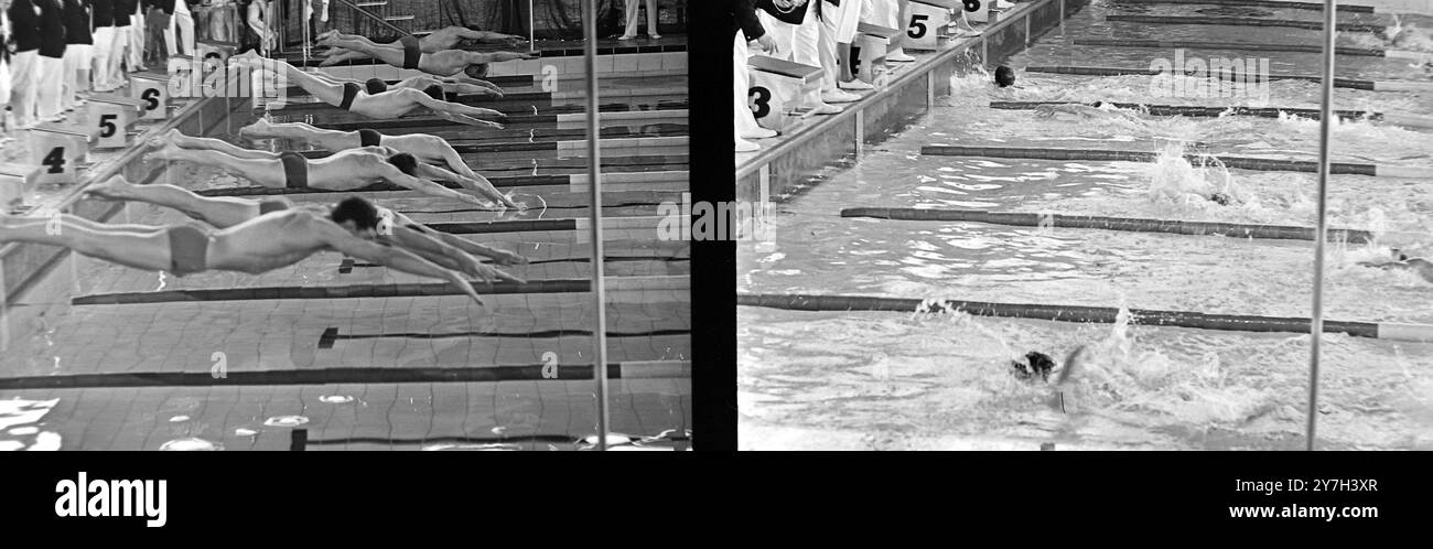 SWIMMING BOYS 200 YARDS FREESTYLE AT CRYSTAL PALACE IN LONDON ; 21 ...
