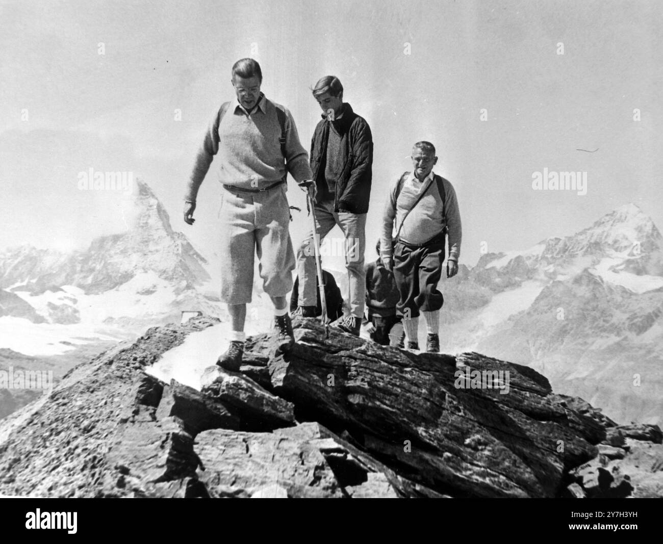 PETER GOODWIN AND ROBERT MACNAMARA IN SWITZERLAND / ; 21 AUGUST 1964 ...