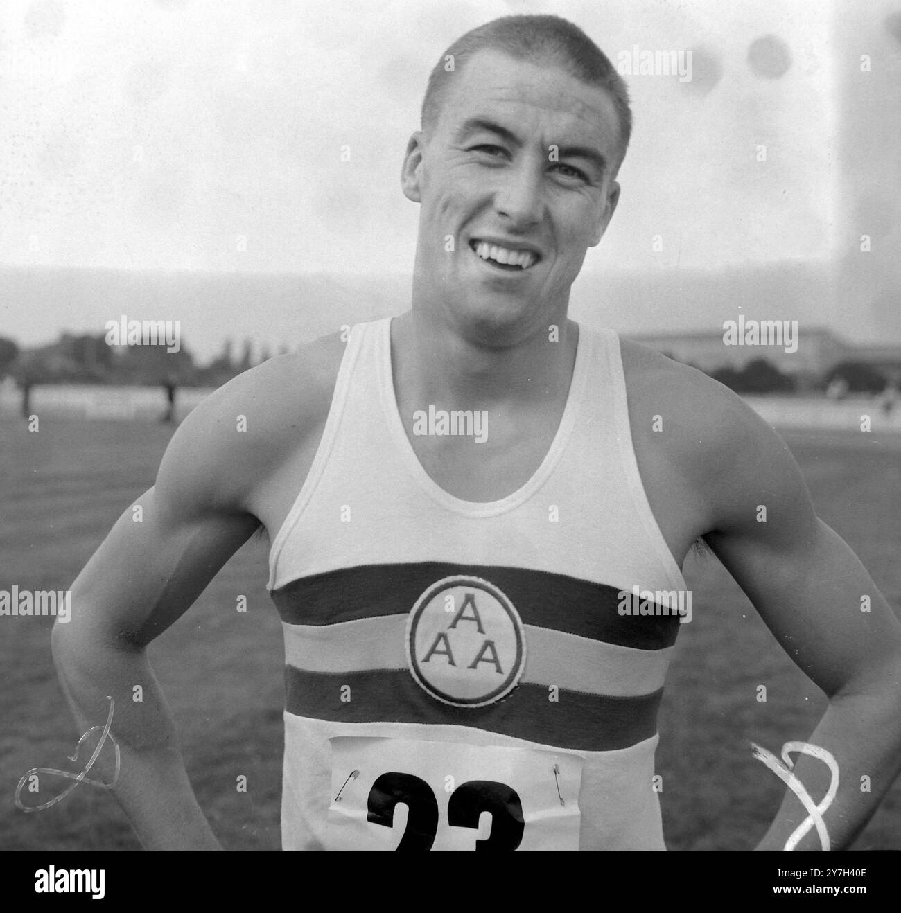 ATHLETICS MORBEY J PROBABLE LONG JUMP FOR OLYMPICS ; 23 AUGUST 1964 ...