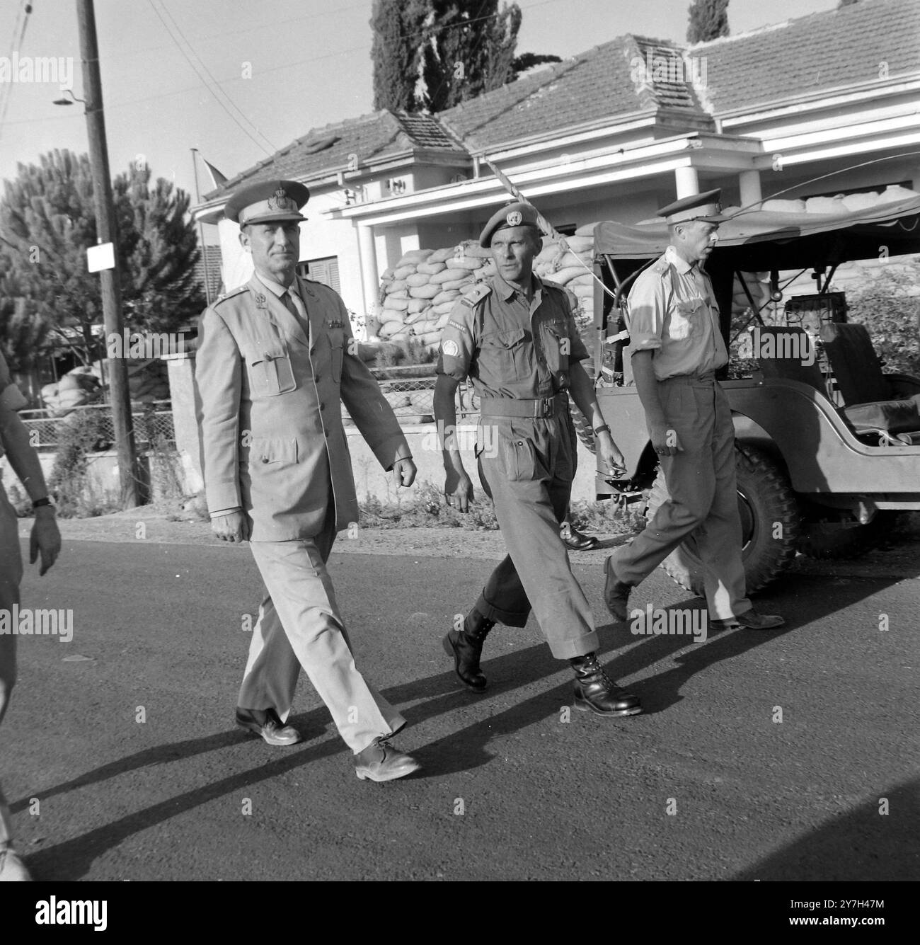 GENERAL BLIXENKRONE-MOELLER CHIEF DANISH ARMY STAFF IN NICOSIA, CYPRUS ...