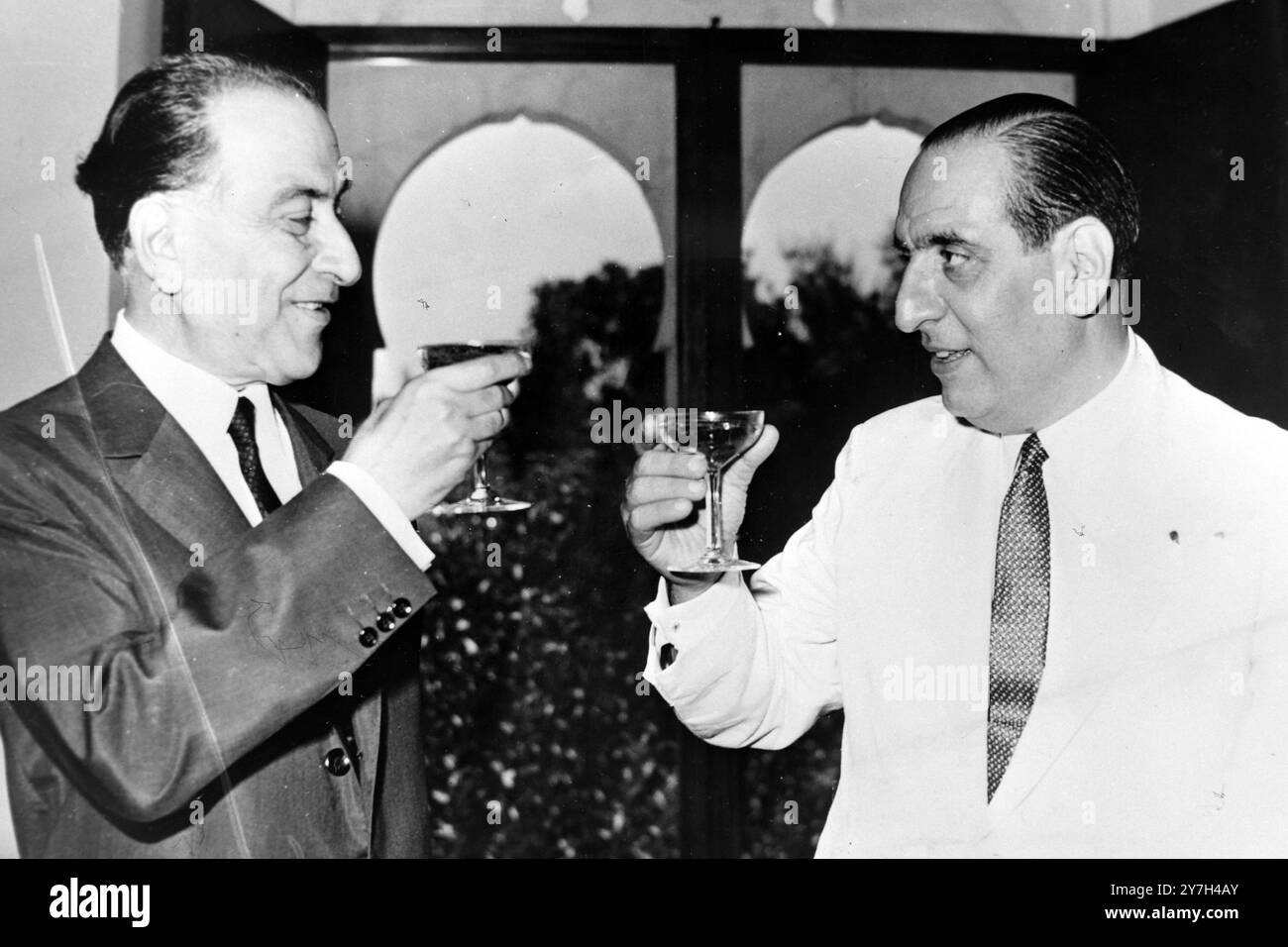 CHARLES HELOU LEBANESE PRESIDENT WITH FAUD CHEHAB IN BEIRUT / ; 19 ...