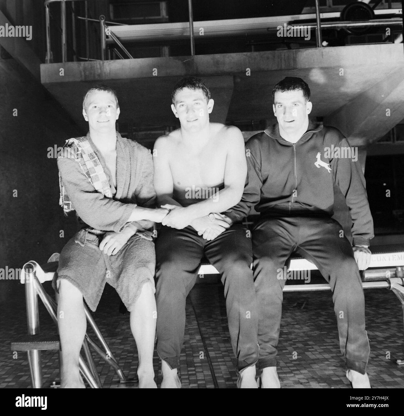 WATTS DAVID SWIMMER AT CRYSTAL PALACE SWIMMING POOL IN LONDON / ; 18 ...