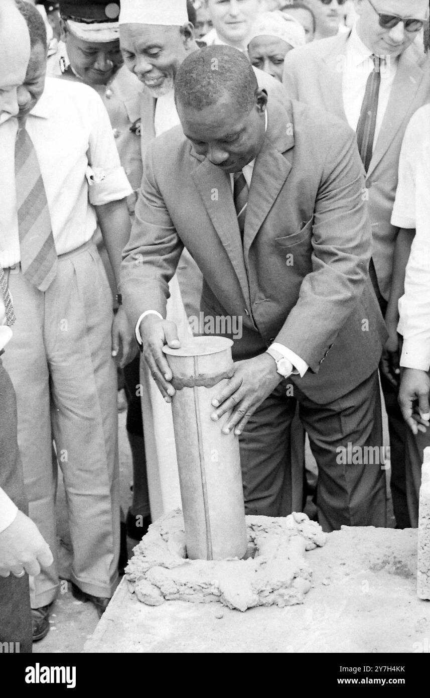 VICE PRESIDENT OF TANGANYIKA AND ZANZIBAR ABEID KARUME AT GERMAN ...