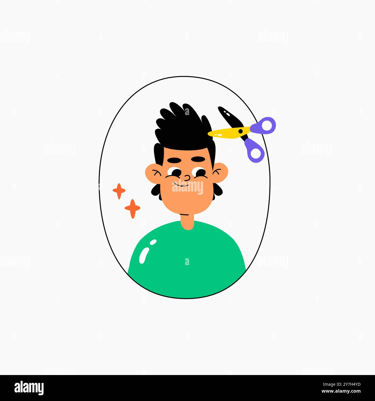 Mens personal grooming Stock Vector Images - Alamy