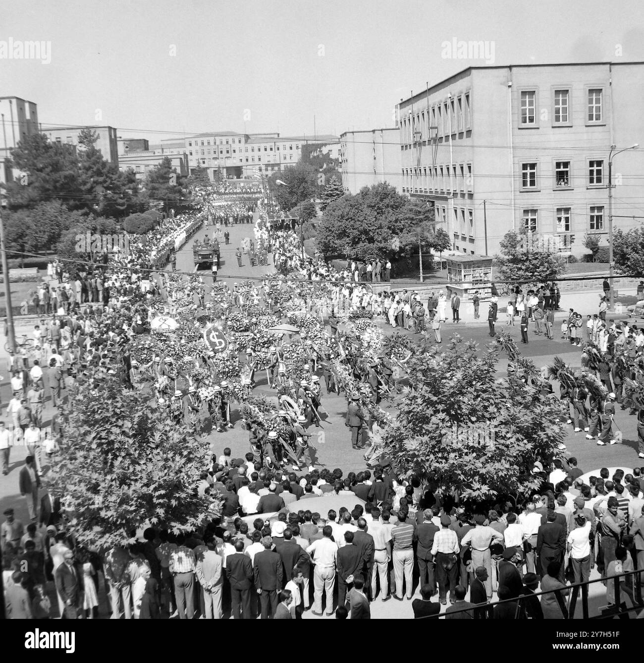 TURKISH PILOT FUNERAL PROCESSION IN ANKARA, TURKEY ; 16 AUGUST 1964 ...