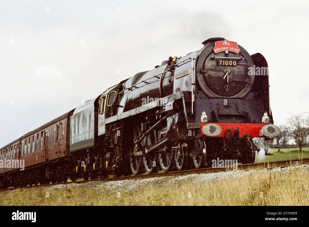 71000 Duke of Gloucester on the East Lancs Railway Stock Photo - Alamy
