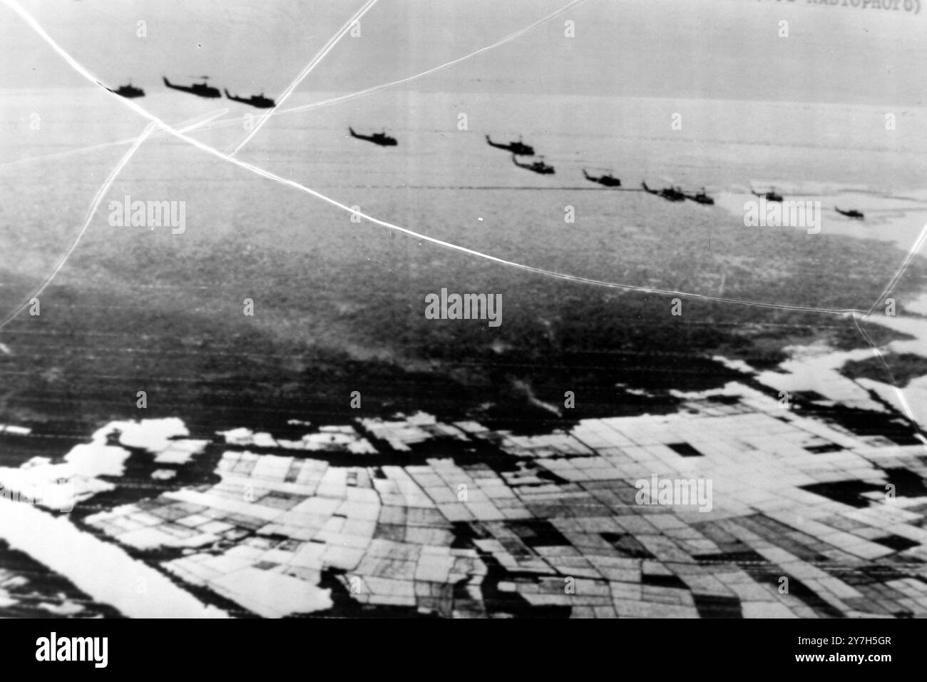 VIETNAM WAR BIGGEST HELICOPTER OPERATION ON SAIGON ; 12 AUGUST 1964 ...