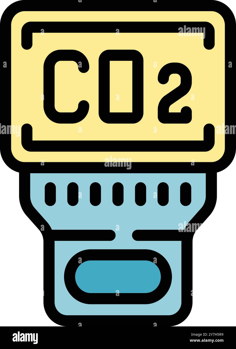 Device measuring co2 concentration for environmental monitoring and air ...