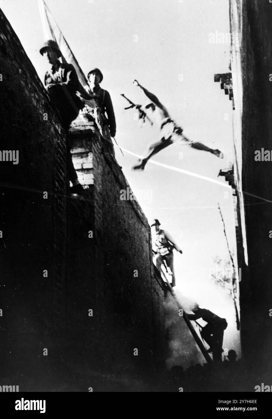 FORCES SOLDIERS DURING AN ENEMY CHASING EXERCISE IN COMMUNIST CHINA ; 7 ...