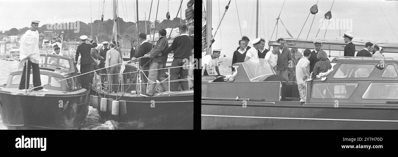 PRINCE CHARLES, PRINCESS ANNE AND PRINCE PHILIP YACHTING ; 6 AUGUST ...
