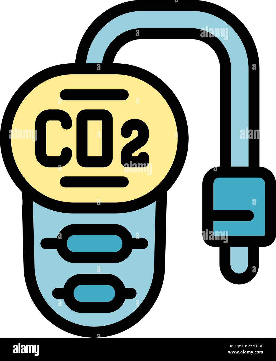 Portable carbon dioxide detection device is measuring co2 level ...