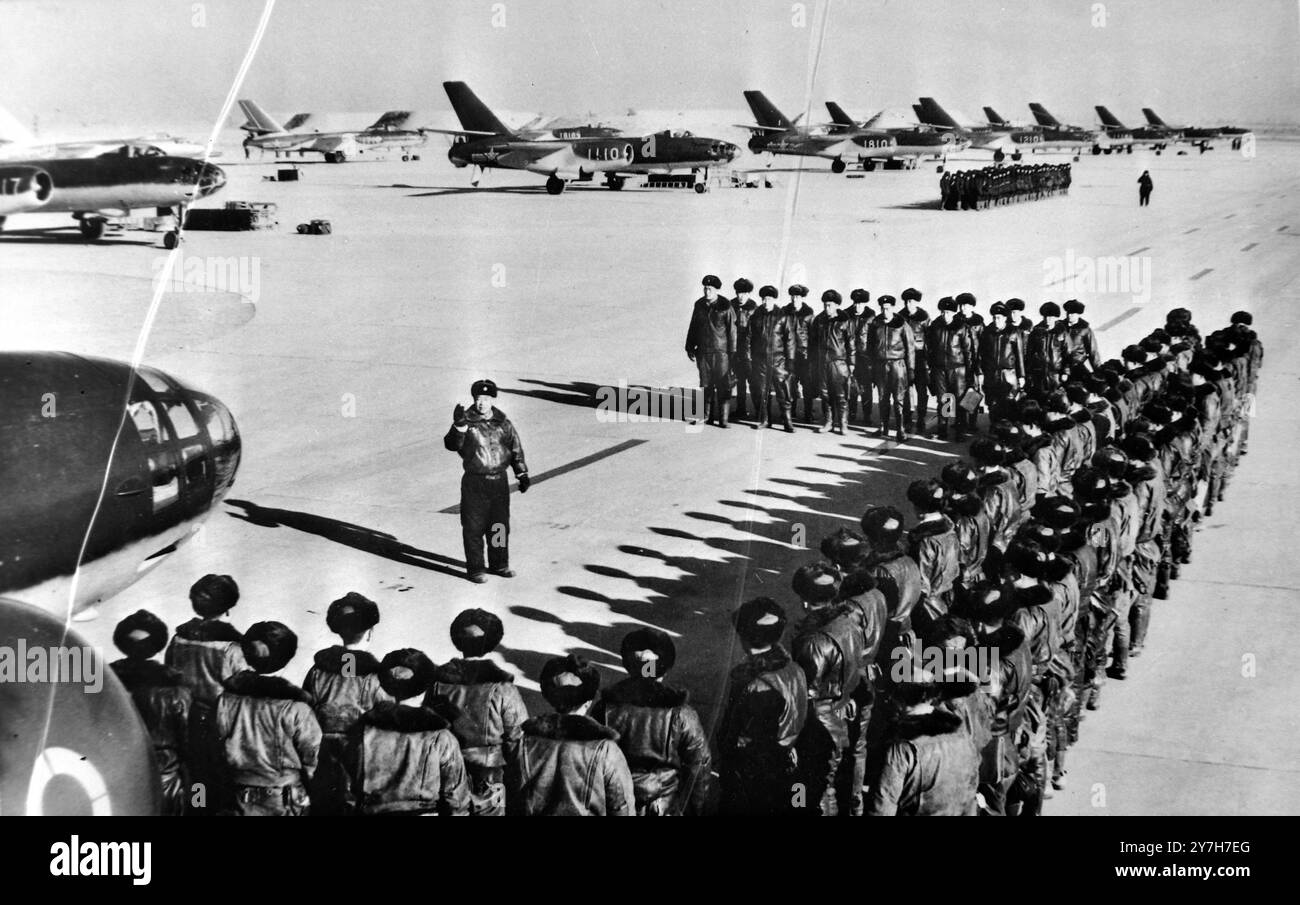 ARMY JET AIRCRAFT FOR MANOEUVRES DURING TRAINING EXERCISE IN COMMUNIST ...