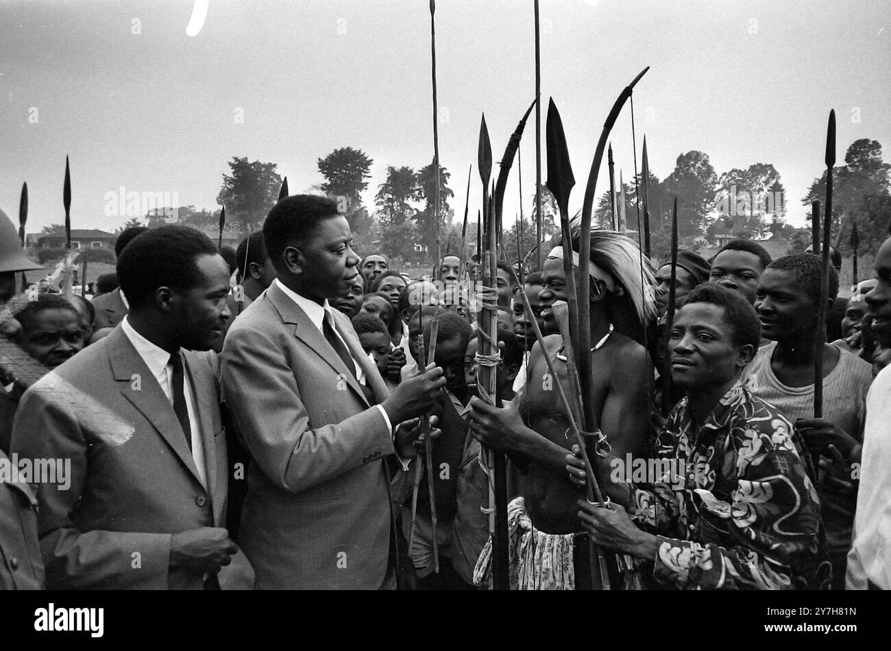 CONGO PRESIDENT MOISE TSHOMBE IN STANLEYVILLE / ; 29 JULY 1964 Stock ...