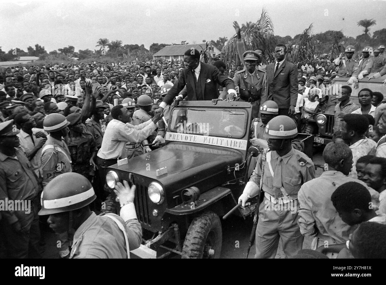 CONGO PRESIDENT MOISE TSHOMBE IN STANLEYVILLE / ; 29 JULY 1964 Stock ...