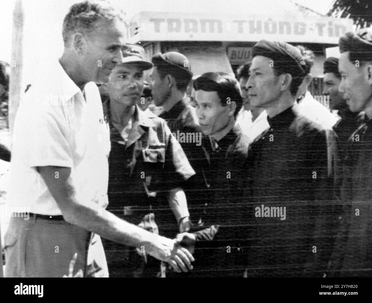 US AMBASSADOR TO SOUTH VIETNAM MAXWELL TAYLOR IN CHO LACH PROVINCE ...