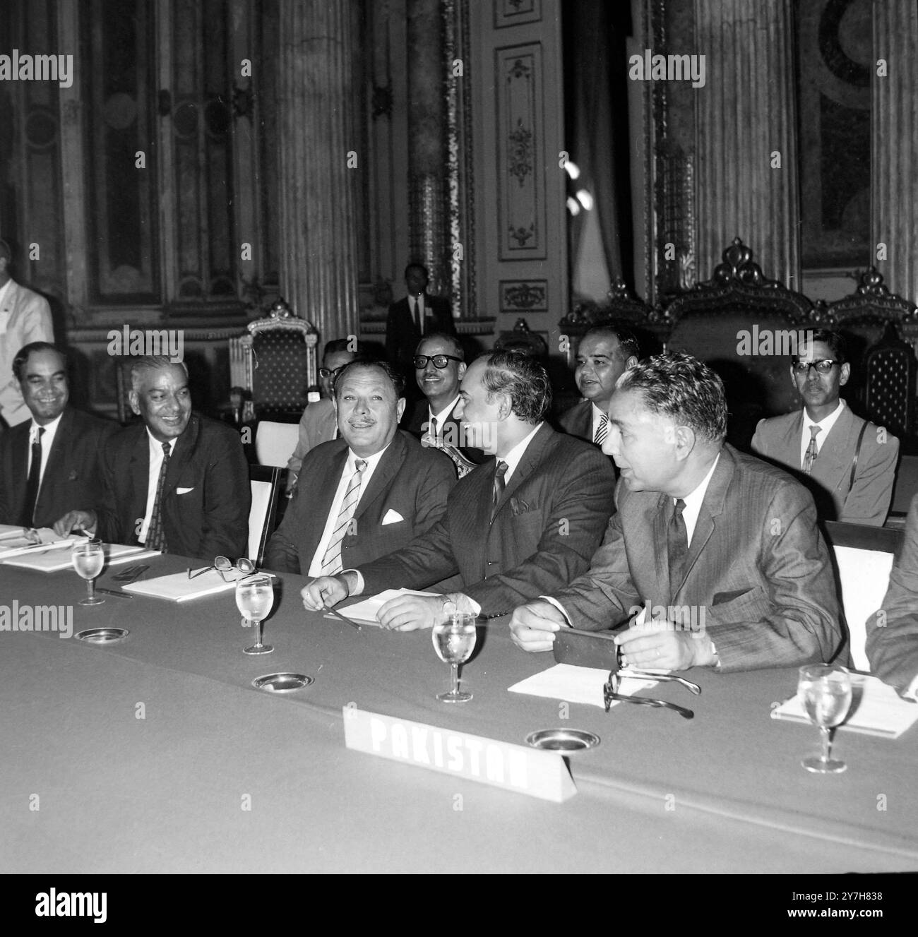 PRESIDENT OF PAKISTAN AYUB KHAN AT ISTANBUL CONFERENCE IN TURKEY / ; 30 ...