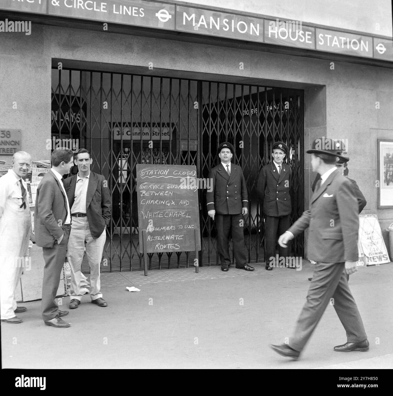 BOMB SITES MANSION HOUSE UNDERGROUND STATION REOPENED IN LONDON ; 28 ...