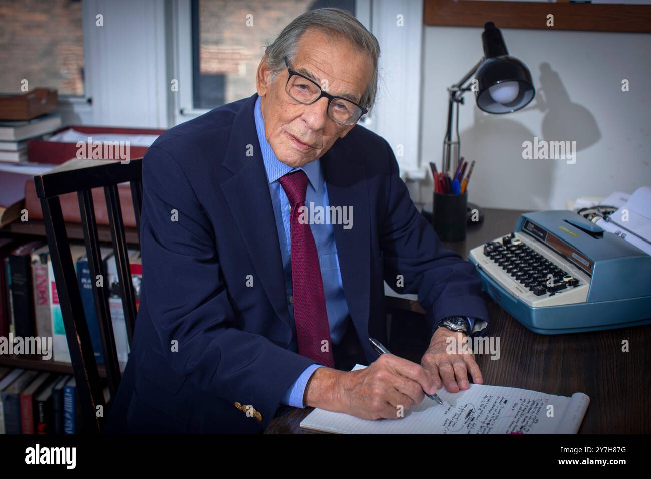 Robert Caro poses for a portrait on Wednesday, Sept. 11, 2024, in New ...