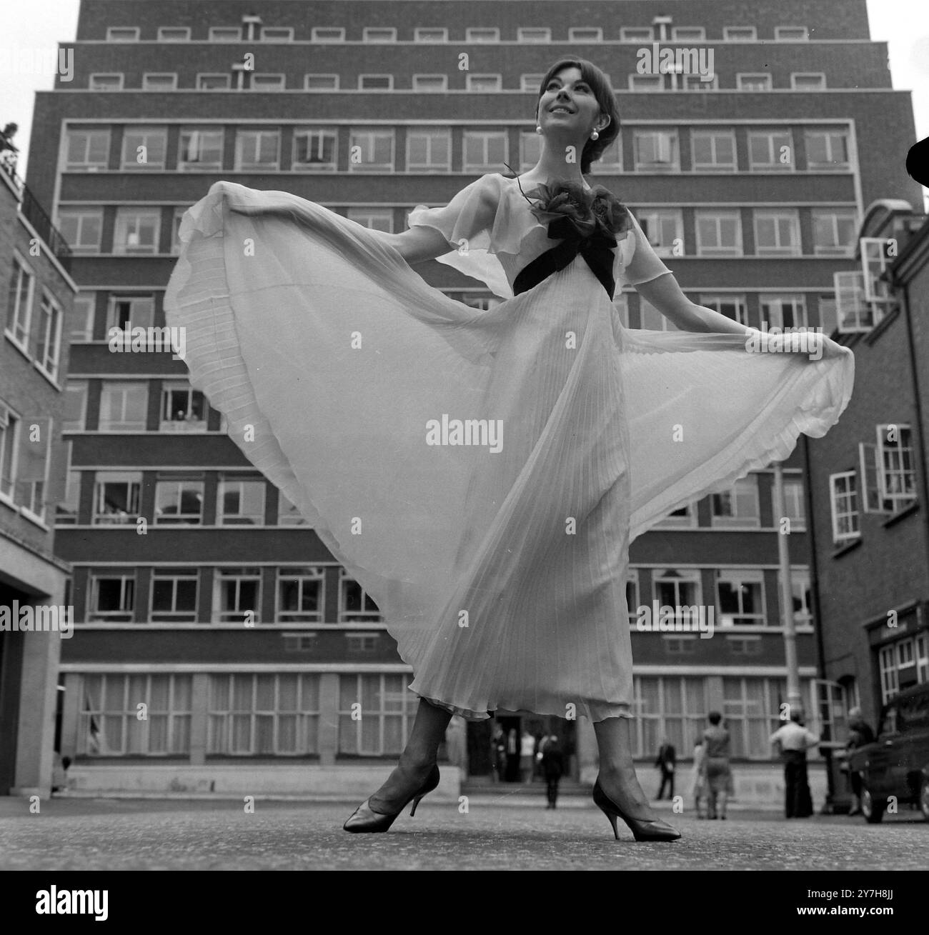 CHRISTINE HARRIS MODELLING LACHASSE FASHION COLLECTION / ; 24 JULY 1964 ...