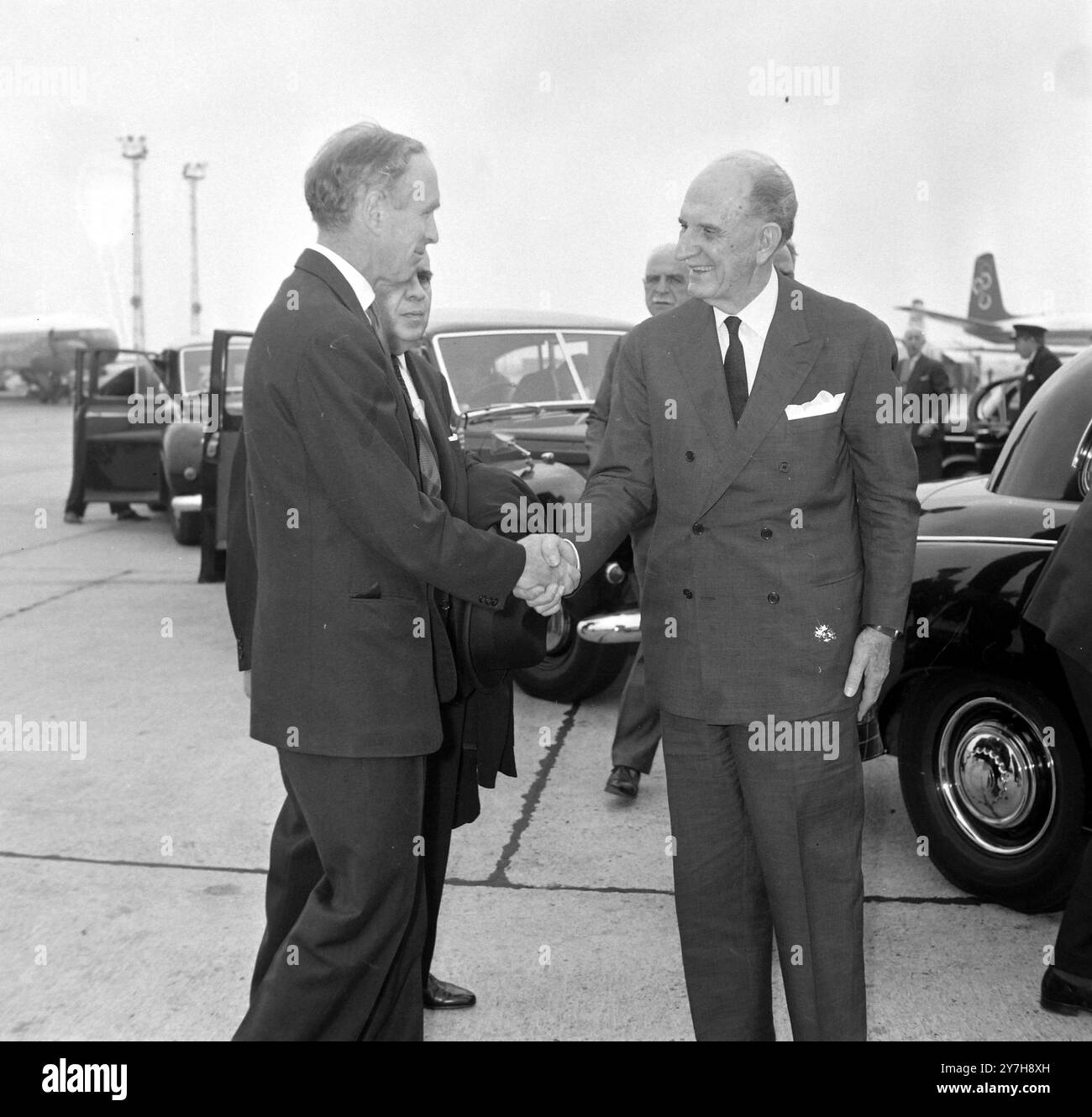 BRITISH PRIME MINISTER LORD ALEC DOUGLAS HOME WITH GEORGES PAPANDREOU ...
