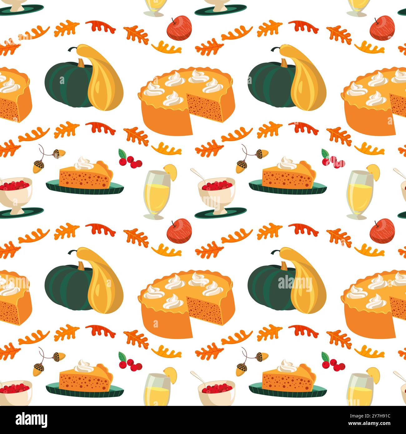 Festive apple pie on Stock Vector Images - Alamy