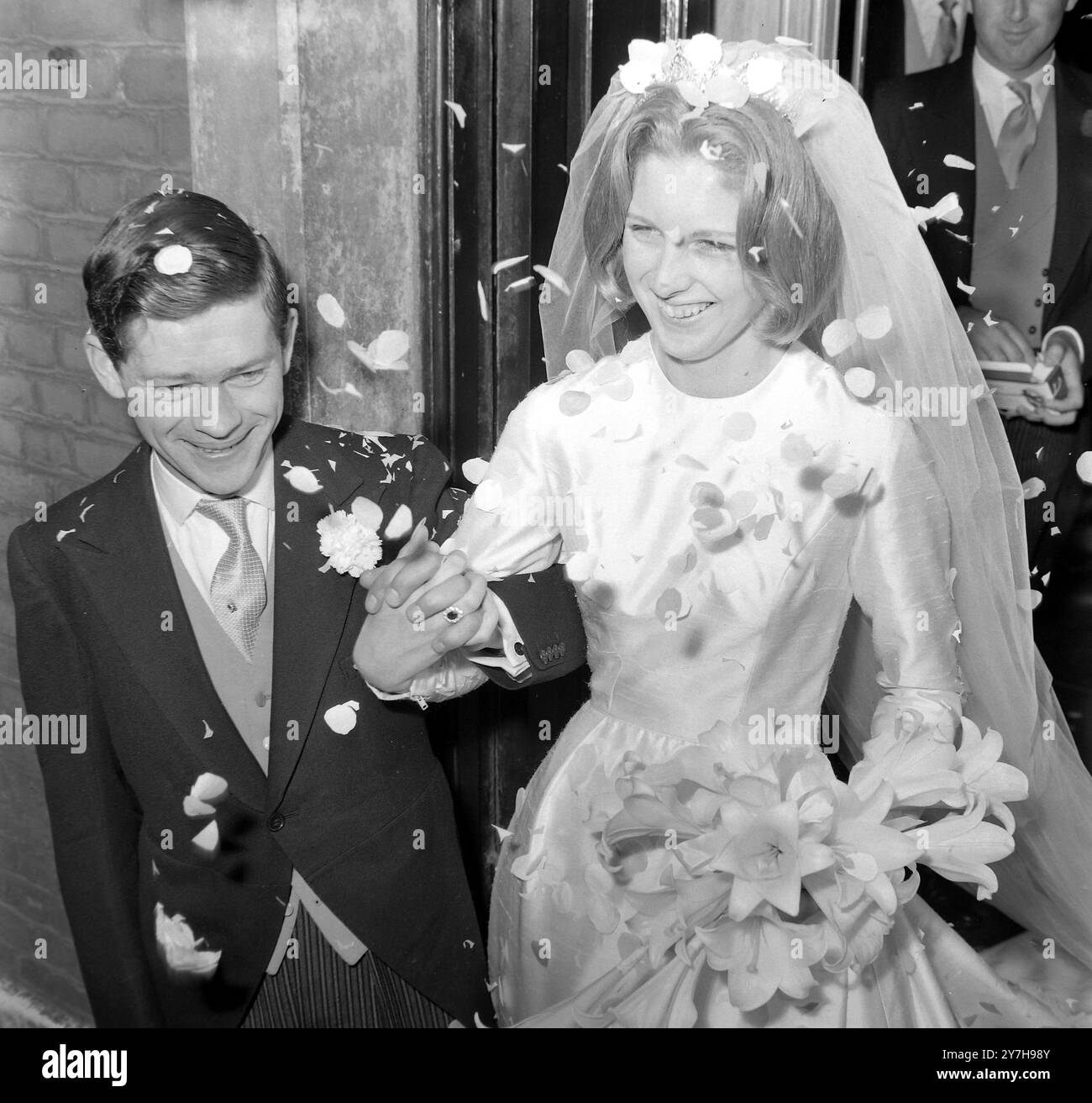 SUSAN HALL J WEDS JOCKEY G W WILLIE ROBINSON IN LONDON / ; 20 JULY 1964 ...
