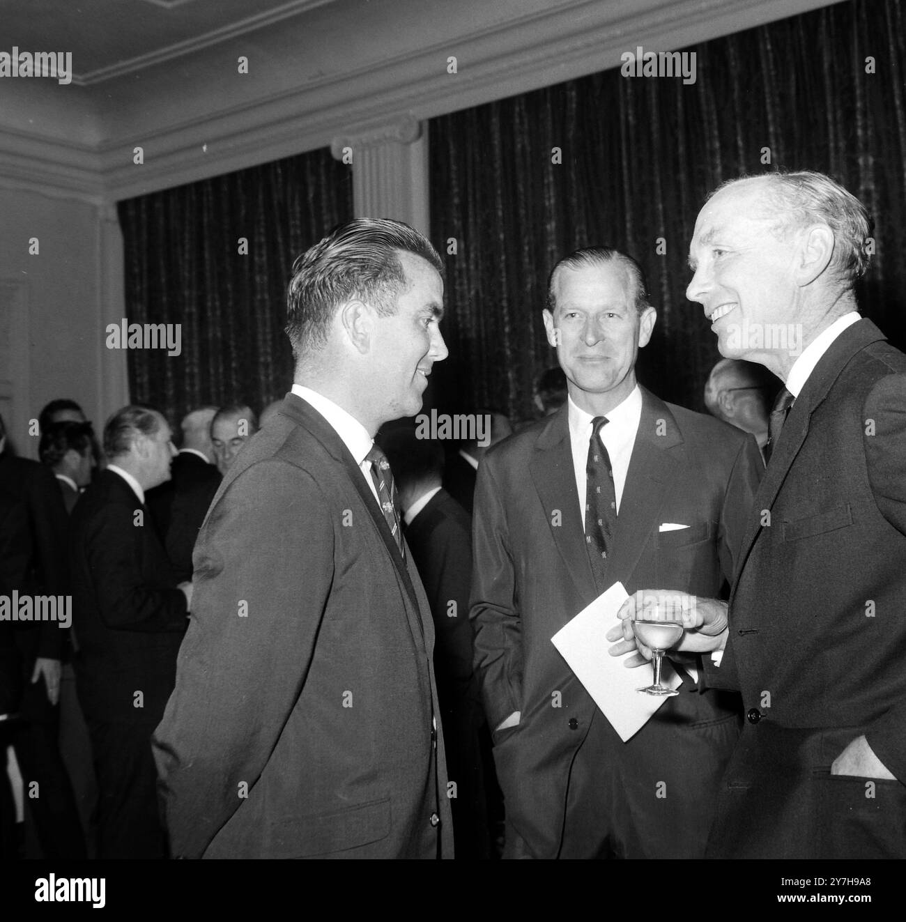 BRITISH PRIME MINISTER LORD ALEC DOUGLAS HOME, PRINCE PHILIP AND BOBBIE ...