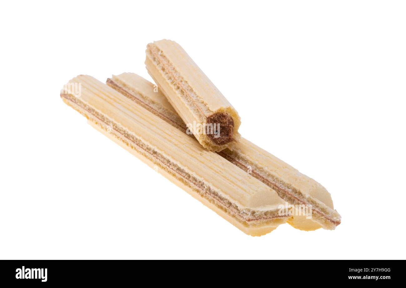 wafer sticks isolated on white background Stock Photo - Alamy