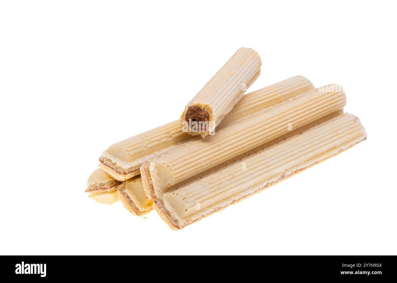 wafer sticks isolated on white background Stock Photo - Alamy