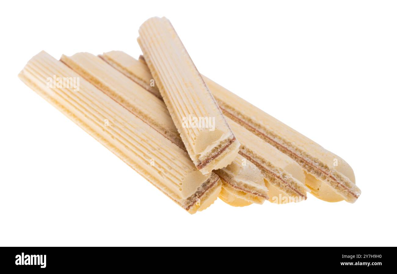 wafer sticks isolated on white background Stock Photo - Alamy