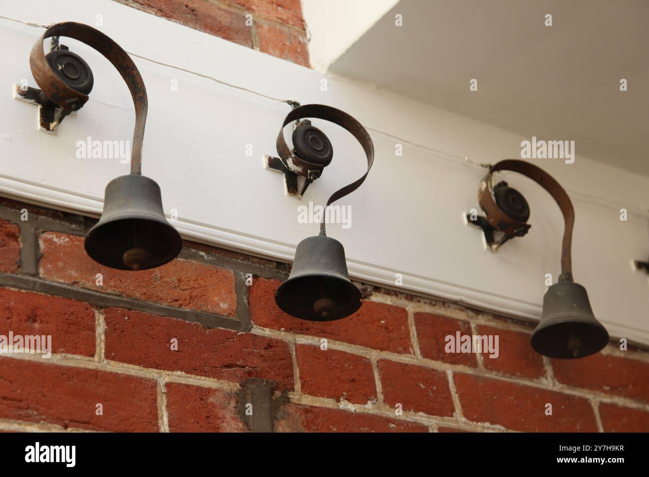 Victorian Antique Servant or Butlers Bells at Hatchlands Park, Surrey ...