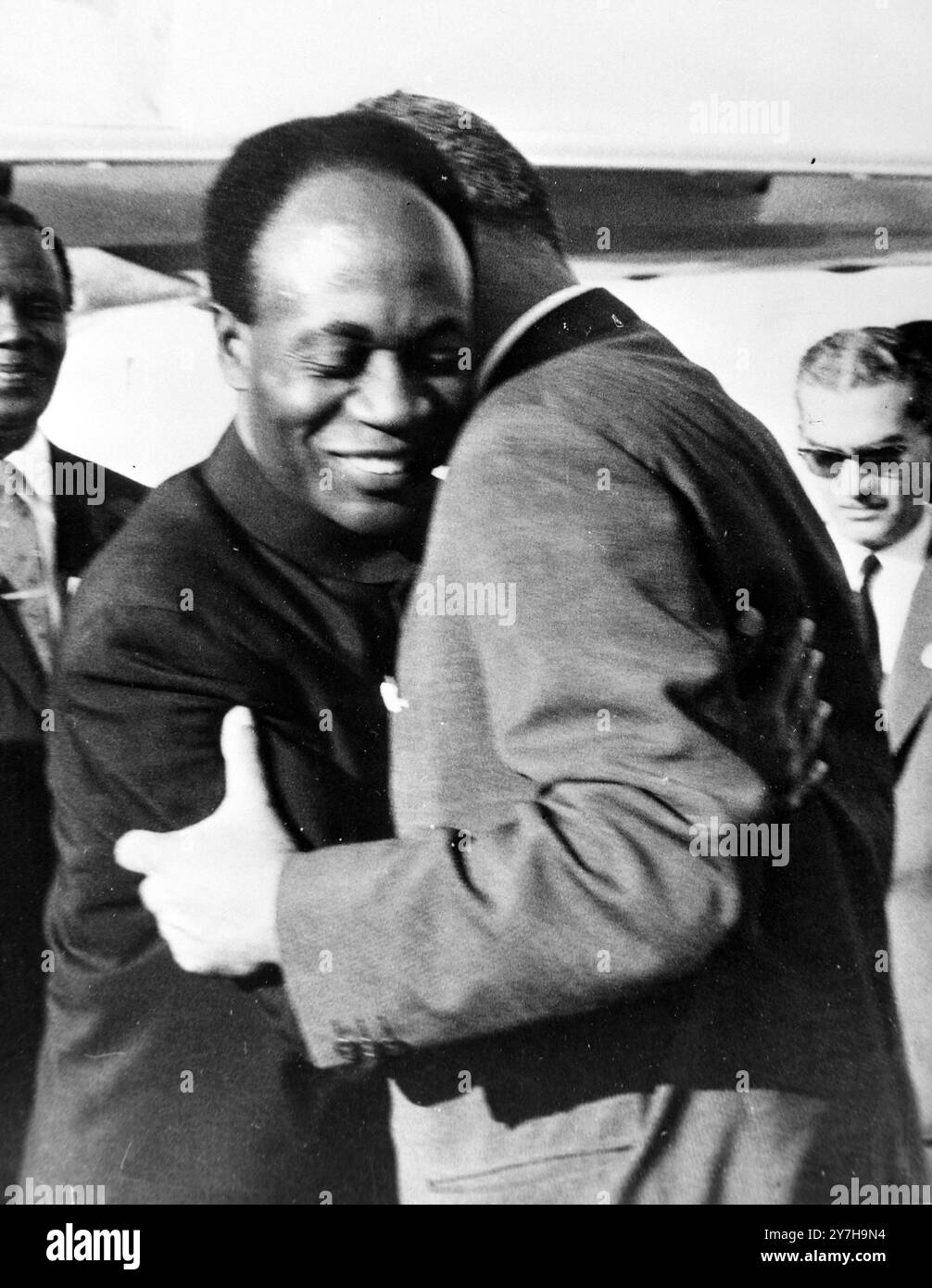 GHANA PRESIDENT KWAME NKRUMAH WITH PRESIDENT OF UNITED ARAB REPUBLIC ...