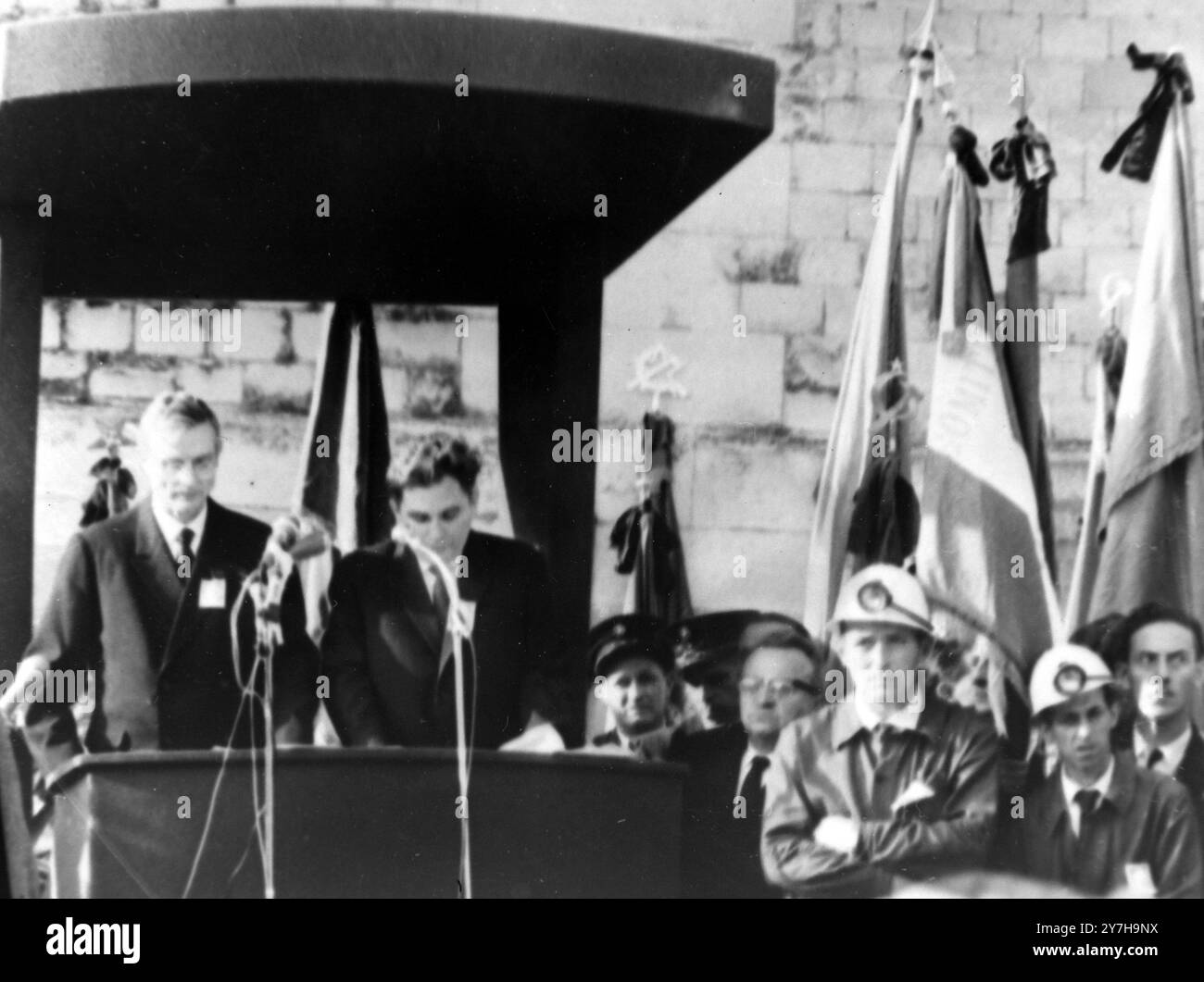 FUNERAL OF THOREZ MAURICE MIKHAIL SUSLOV REPRESENTS SOVIET PARTY IN ...