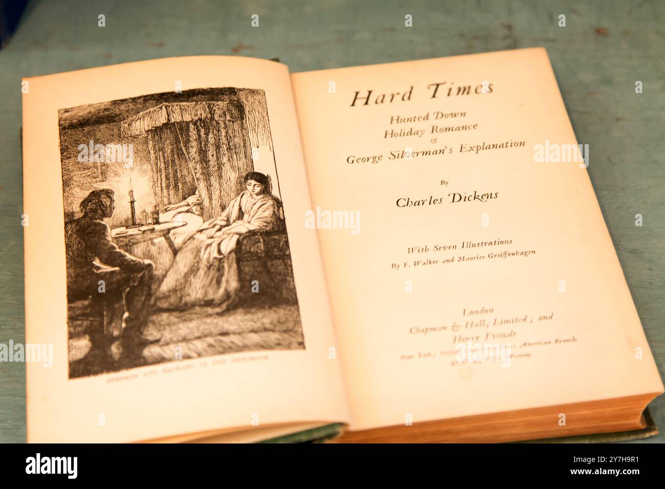 Hard Times by Charles Dickens hard back illustrated novel early edition ...