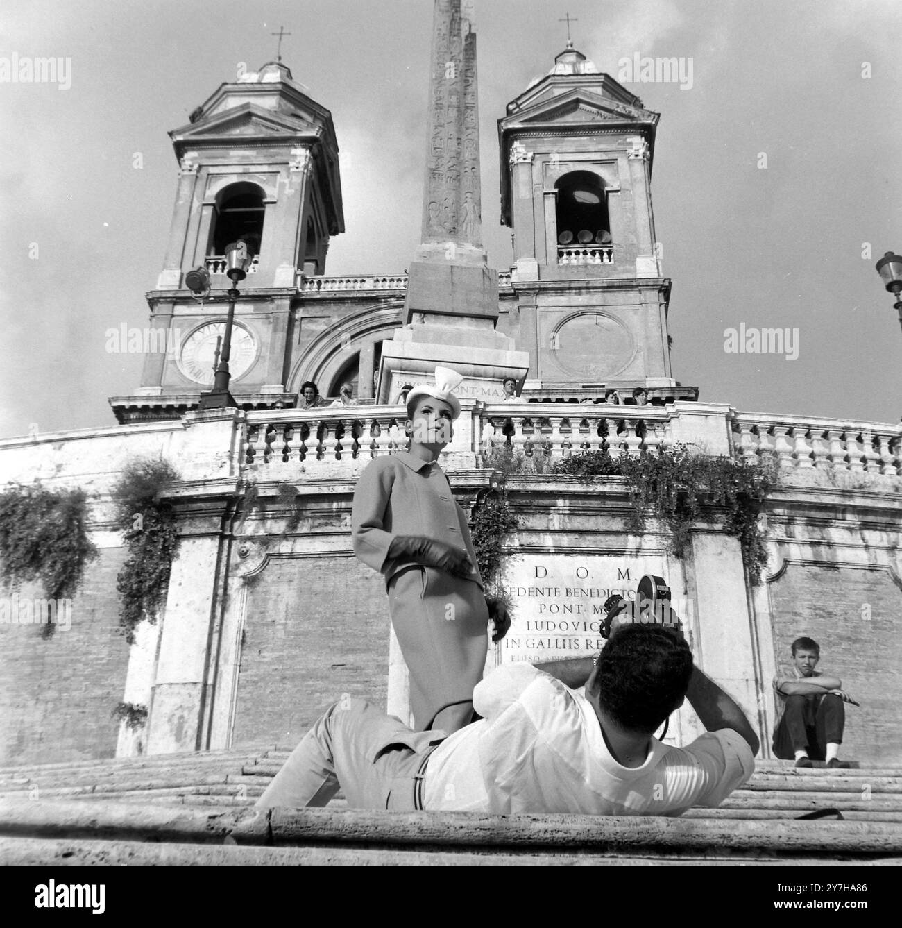 Spanish steps rome 1960 hi-res stock photography and images - Alamy
