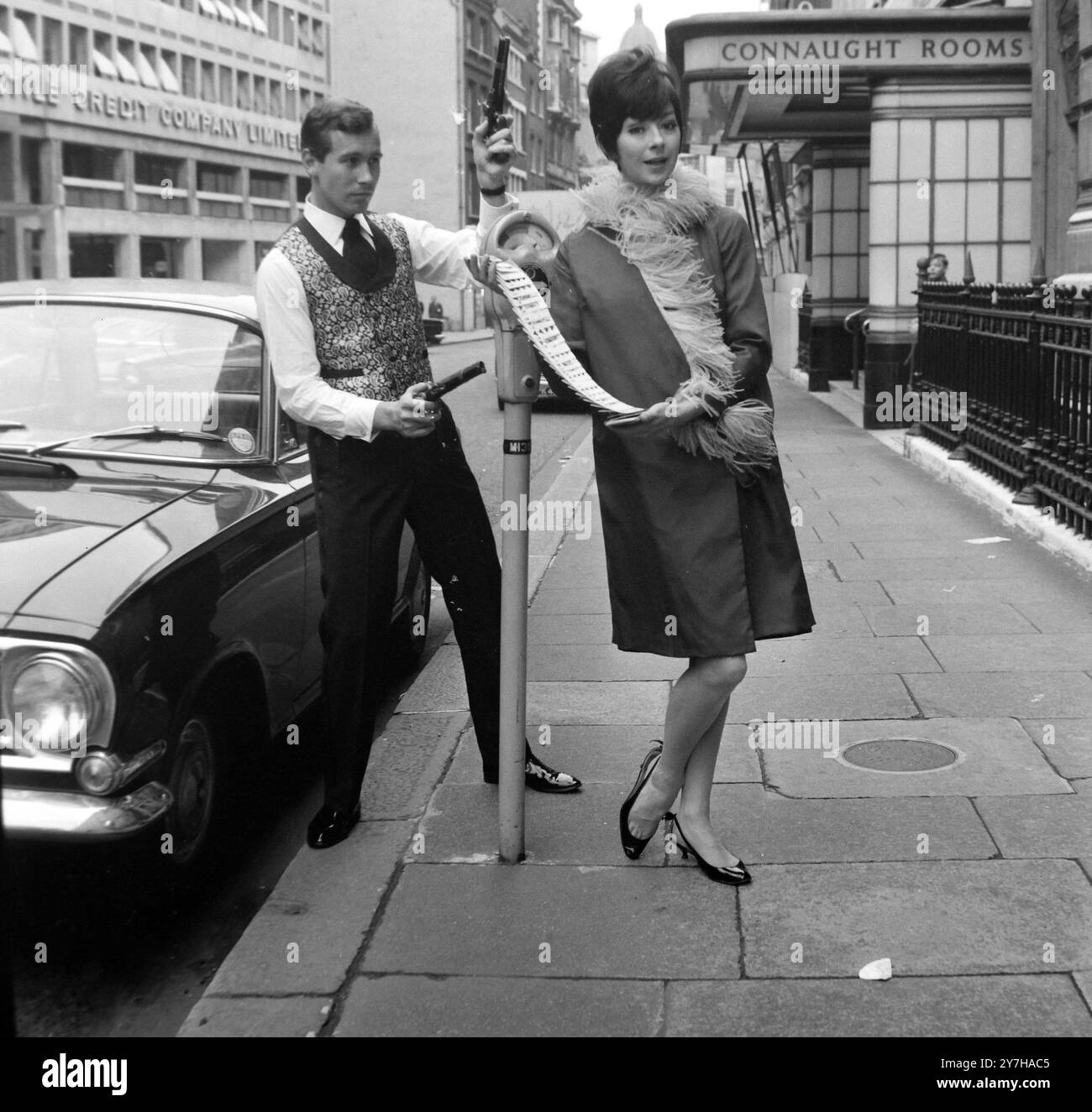 CHRISTINE HARRIS WITH TREVOR DAVIES IN LONDON / ; 15 JULY 1964 Stock ...