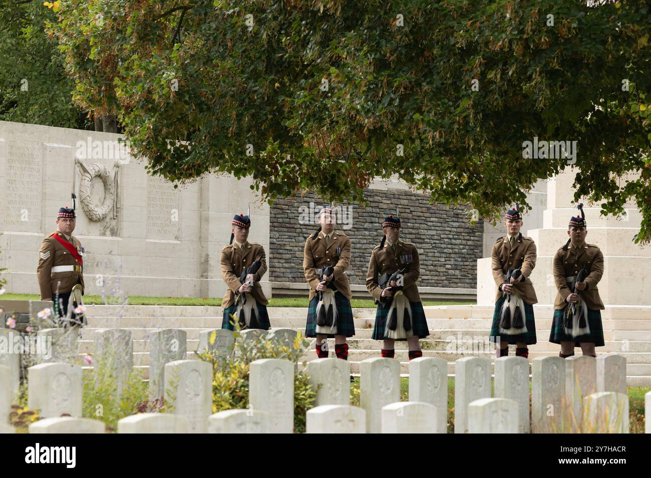 Loos-en-Gohelle, France 26th Sept. 2024. 2 Scots Royal Highland ...