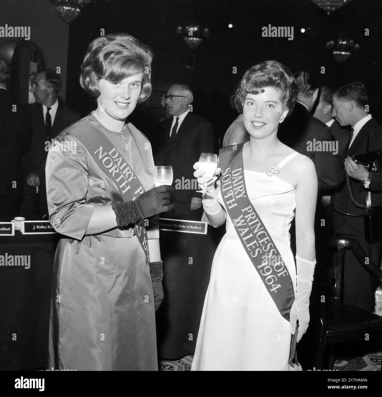 BEAUTY DAIRY PRINCESSES PATRICIA MARY PROCTOR AND ELIZABETH TANNER IN ...