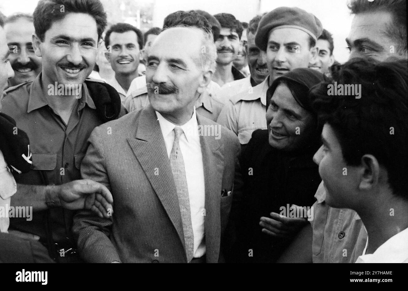 GENERAL GEORGE GRIVAS ON TOUR IN CYPRUS ; 13 JULY 1964 Stock Photo - Alamy