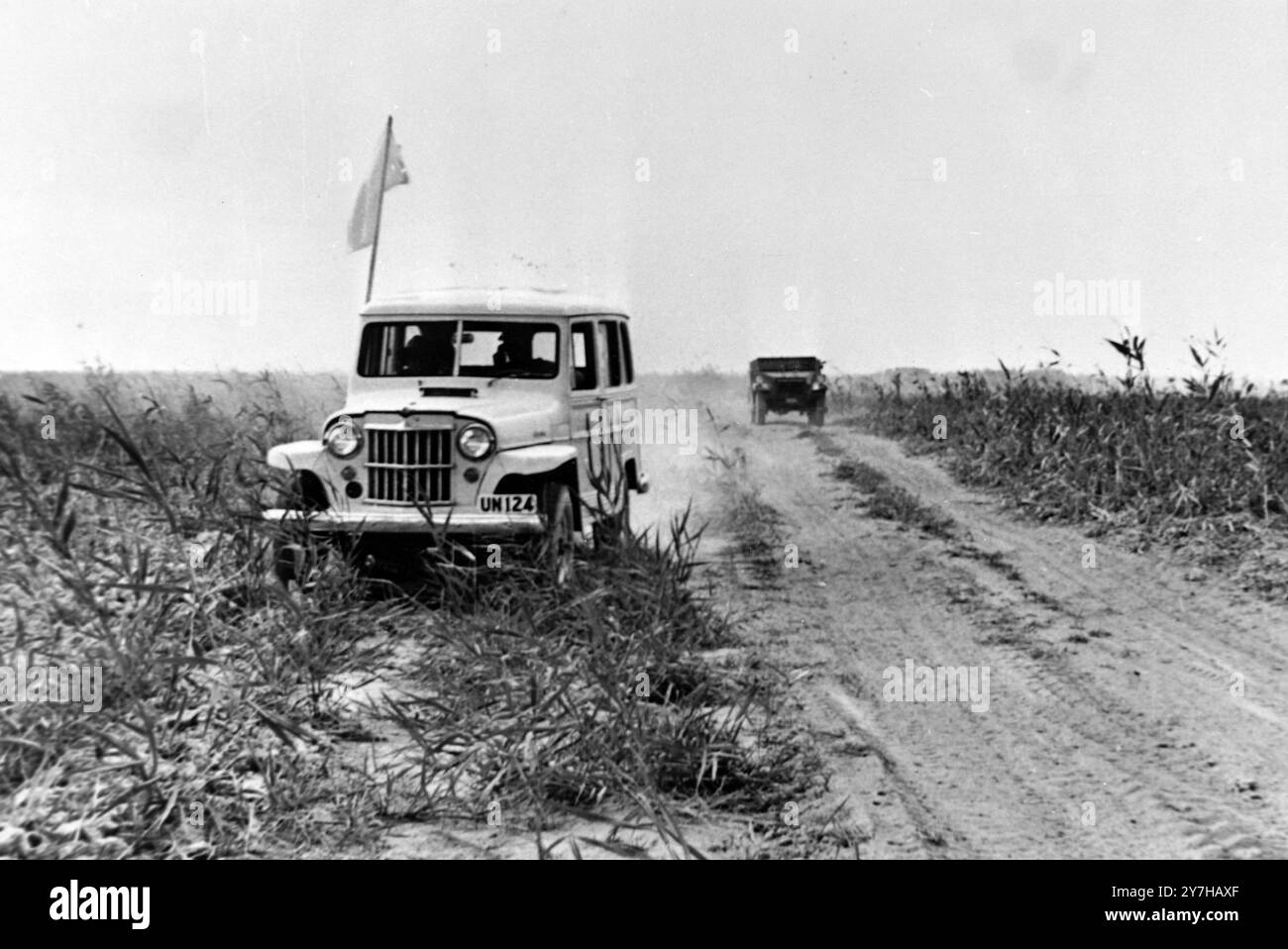 BORDER LINE WAR AT SYRIA ISRAEL BORDER LINE ; 9 JULY 1964 Stock Photo ...
