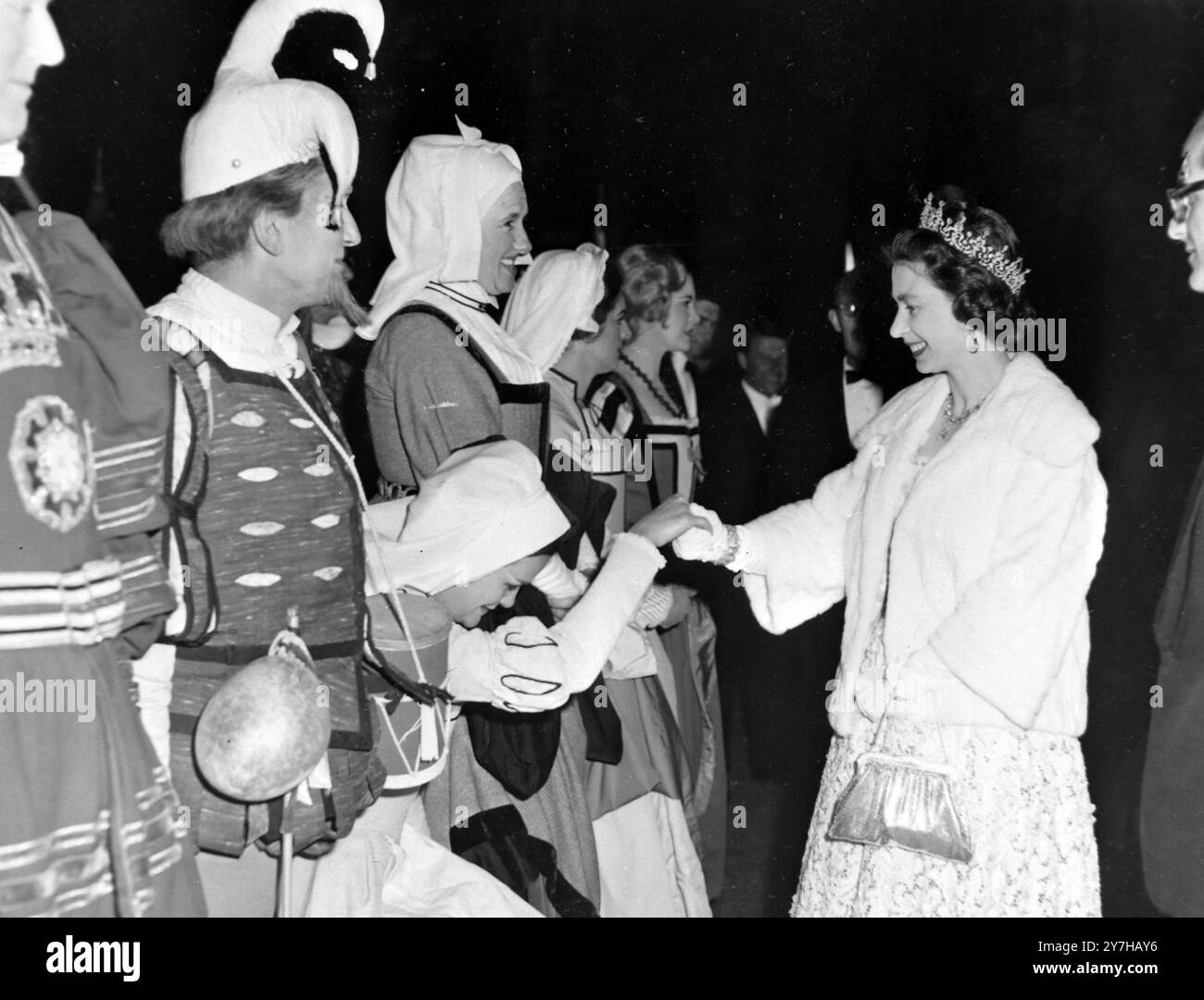 QUEEN QUEEN ELIZABETH II AT YEOMAN OF THE GUARD OPERA AT THE TOWER OF ...