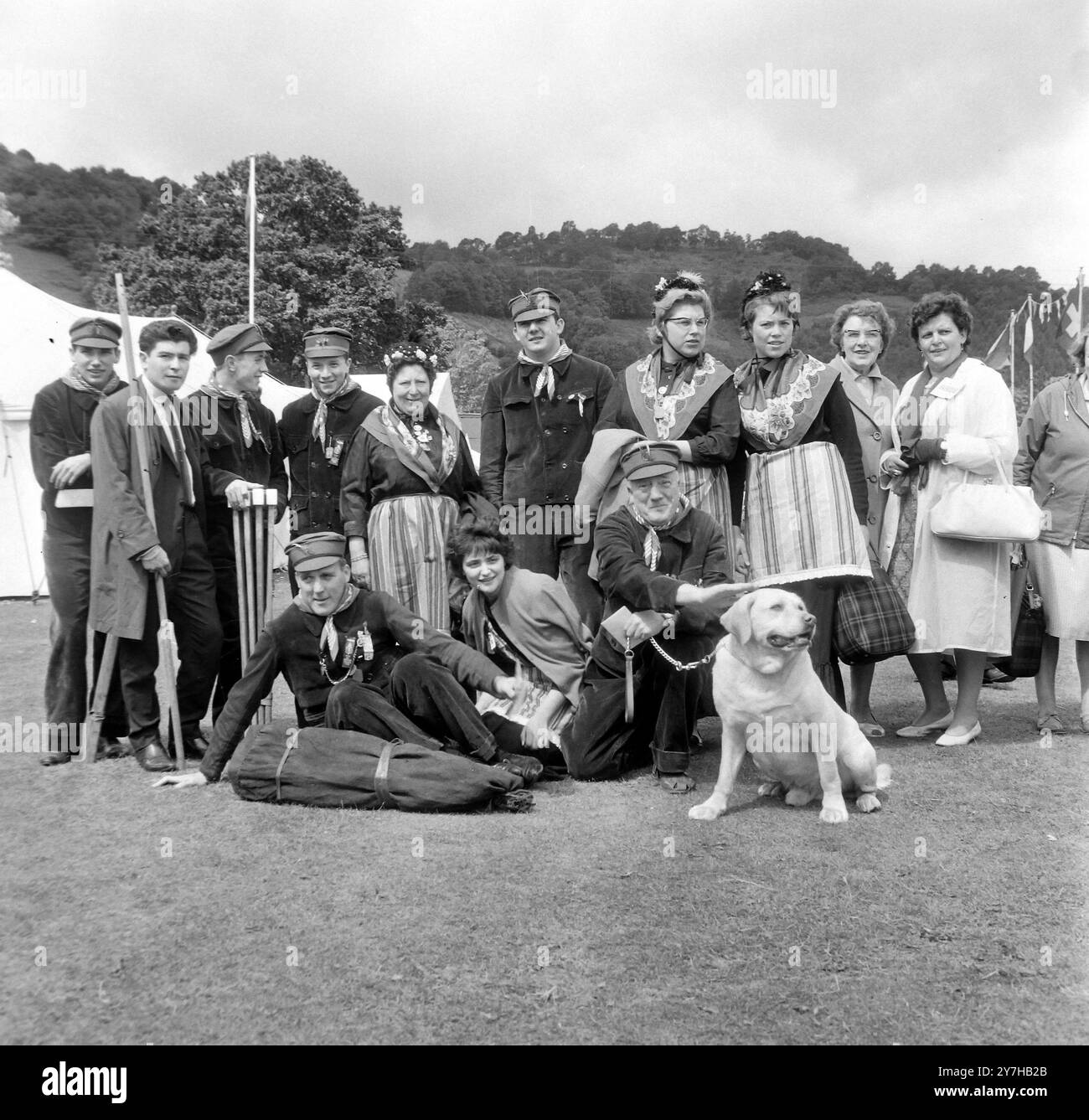 BELGIAN FOLK DANCERS AT EISTEDDFOD INTERNATIONAL FESTIVAL IN LLANGOLLEN ...