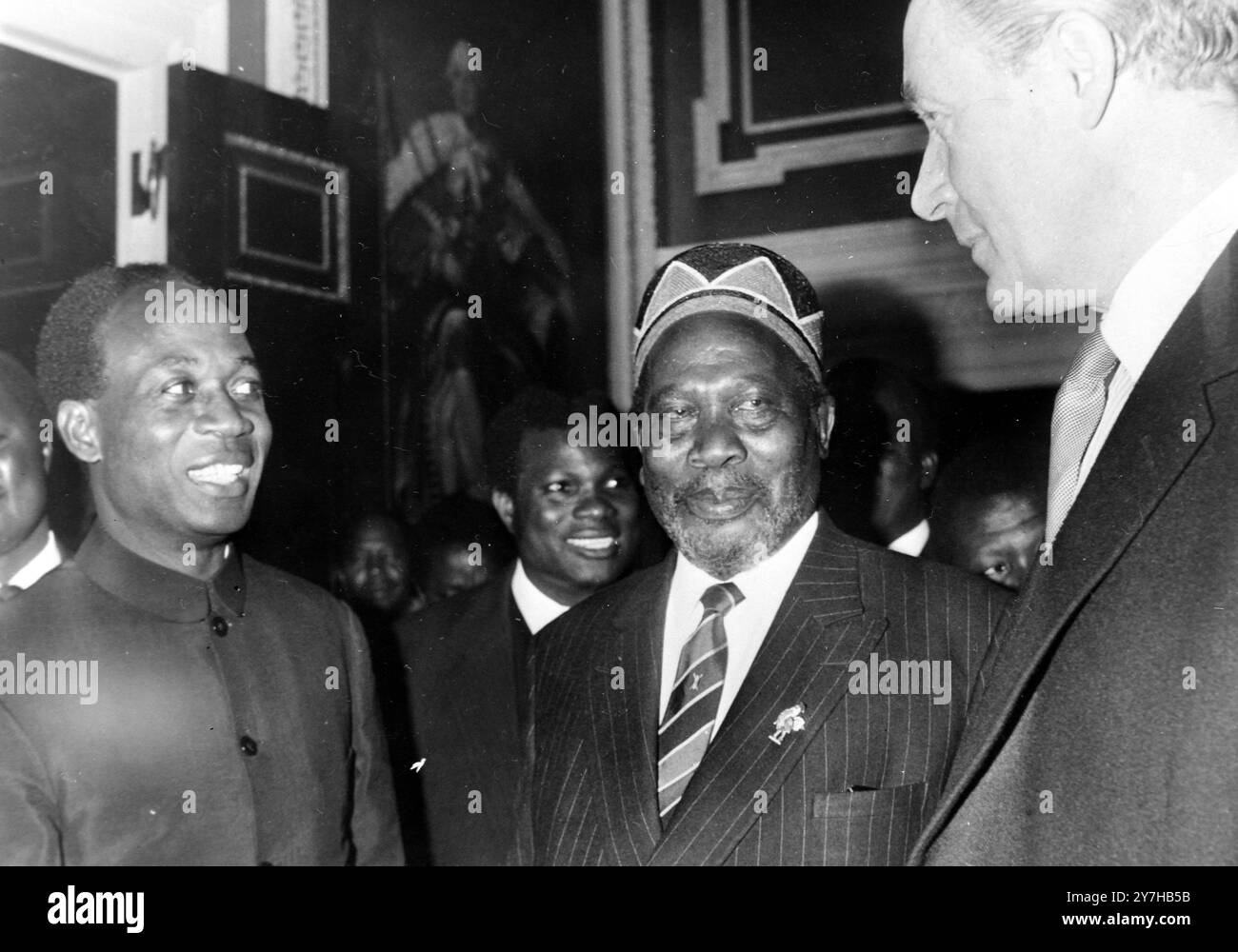 KENYAN PREMIER AFRICAN LEADER JOMO KENYATTA, KWAME NKRUMAH AND DUNCAN ...