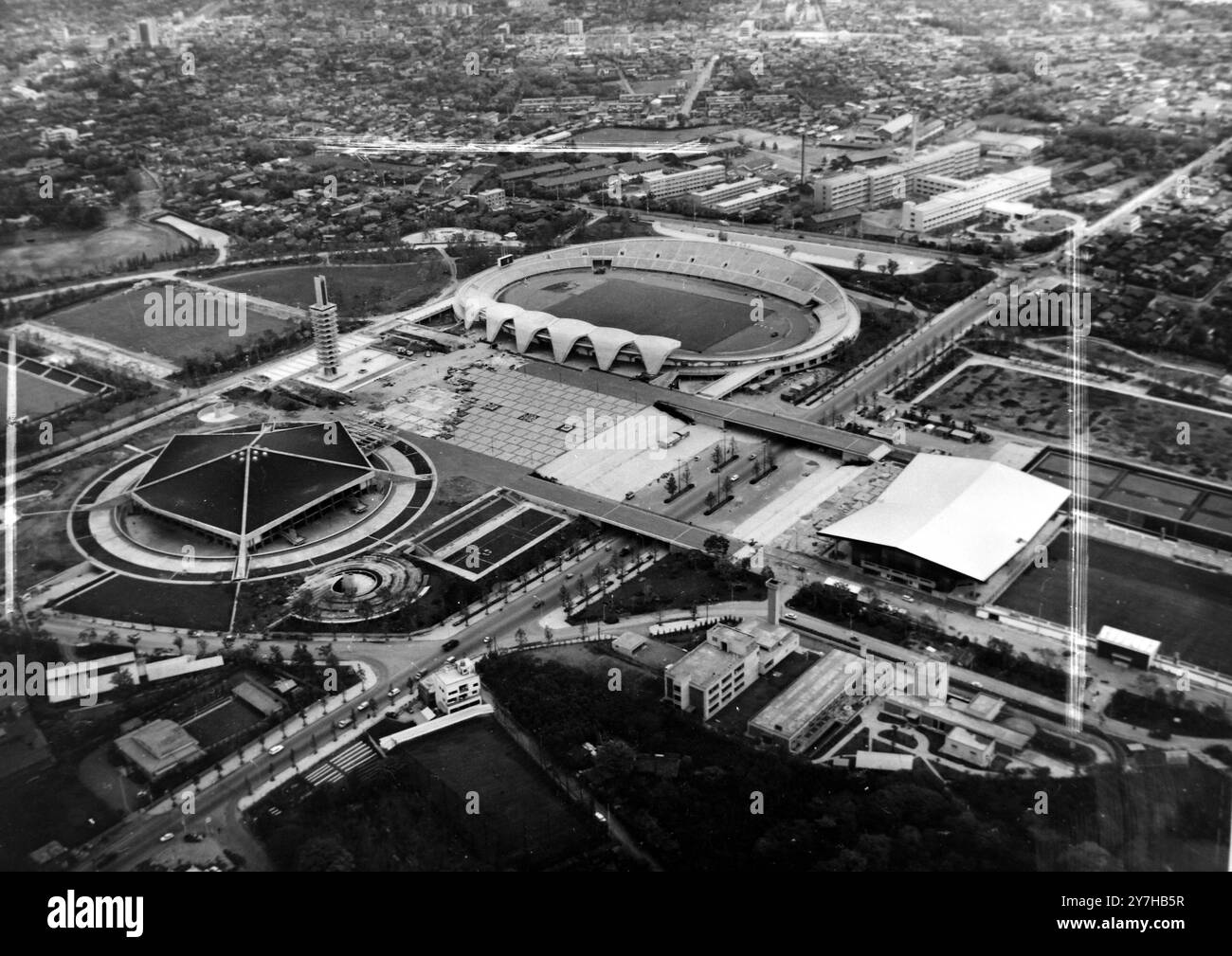 OLYMPICS KOMAZAVA SPORTS CENTRE IN TOKYO, JAPAN ; 8 JULY 1964 Stock ...