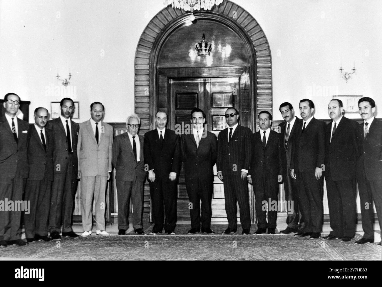 KING HUSSEIN WITH TALHOUNI IS APPOINTED PREMIER OF JORDAN, NEW ...
