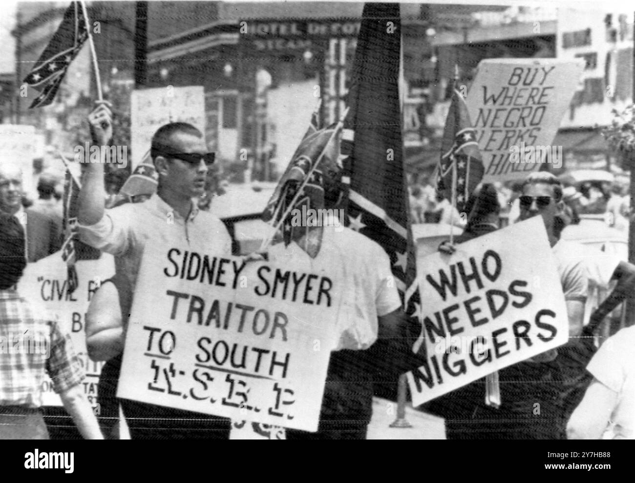 CIVIL RIGHTS NATIONAL STATES RIGHTS PARTY MARCH IN BIRMINGHAM, ALABAMA ...