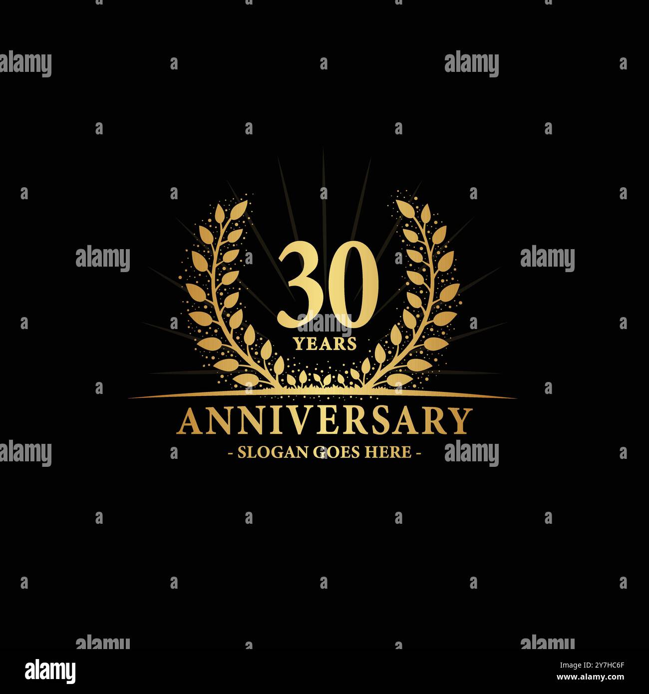 30 years celebrating anniversary logo. 30th years anniversary design ...
