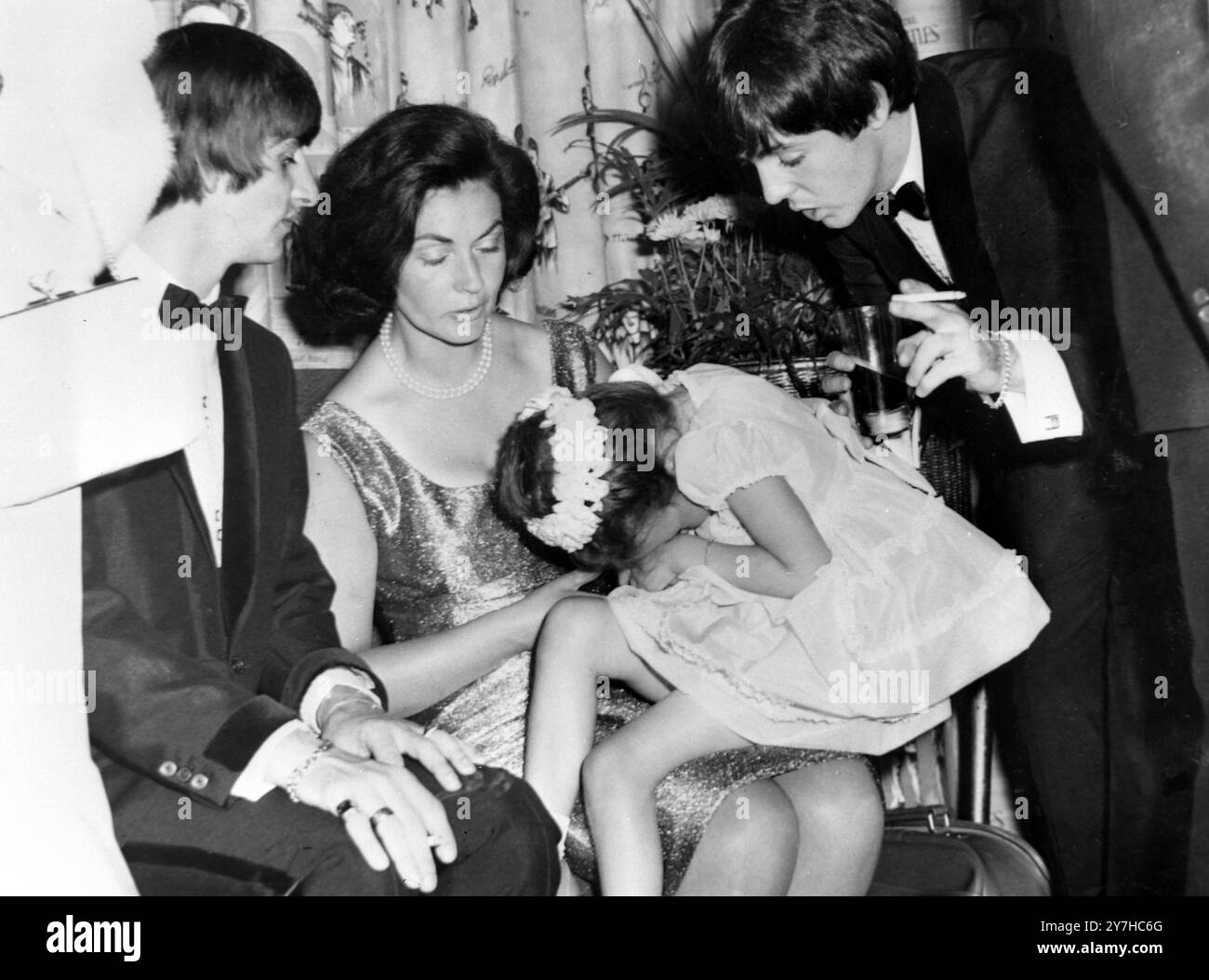 PRINCESS MARGARET ROSE AT PREMIERE OF A HARD DAYS NIGHT THE BEATLES IN ...