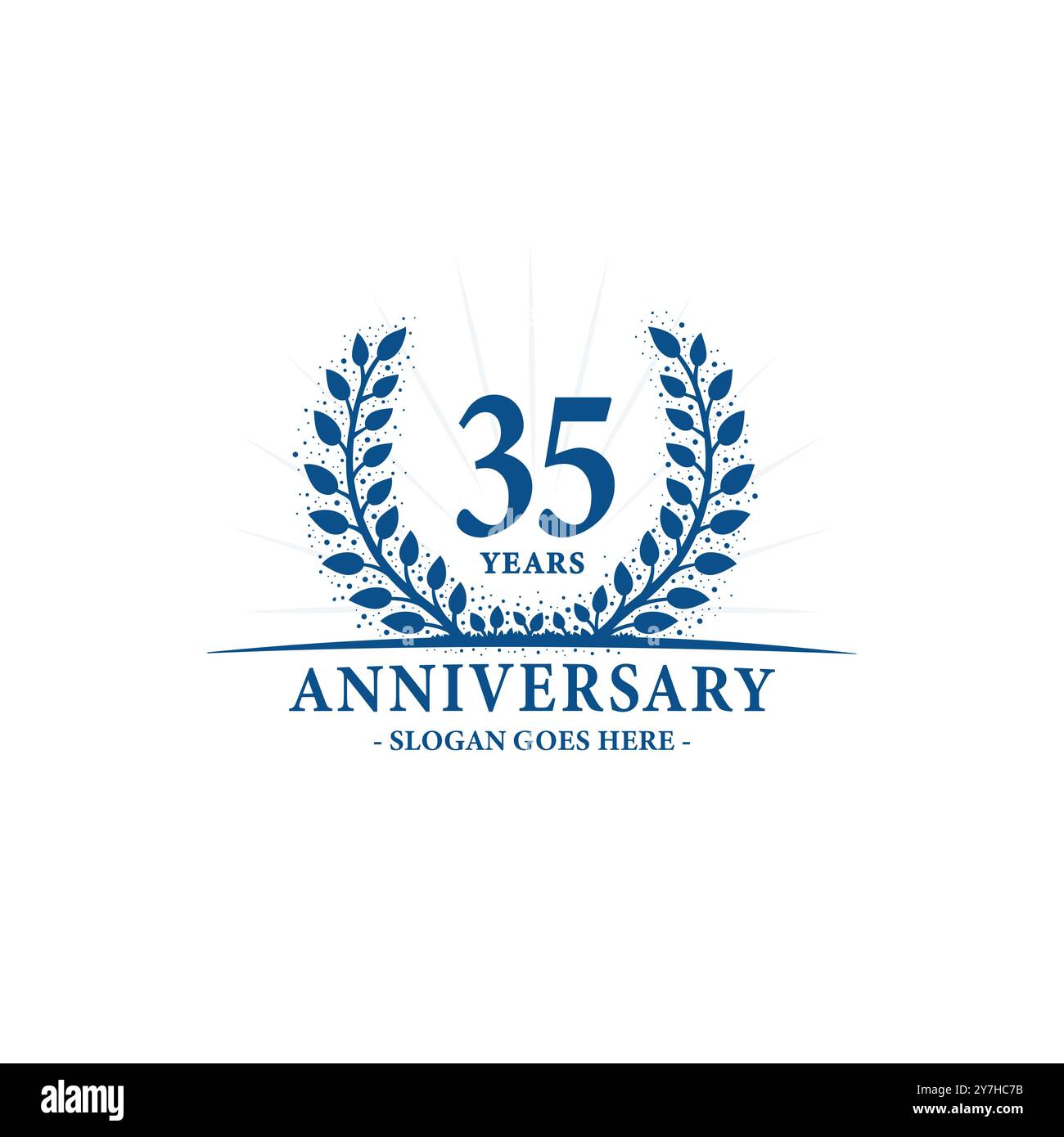 35 years celebrating anniversary logo. 35th years anniversary design ...