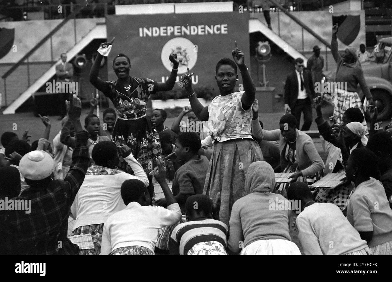 NATIVE DANCE IN THE INDEPENDENCE STADIUM IN BLANTYRE, MALAWI ; 6 JULY ...